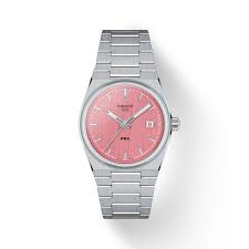 Ladies Stainless Steel Tissot PRX With Pink Dial – NevilleJewellers